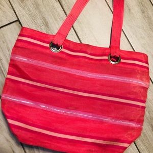 Sand N Sun | Bags | Sand Sun Mesh Pink Beach Bag | Poshmark